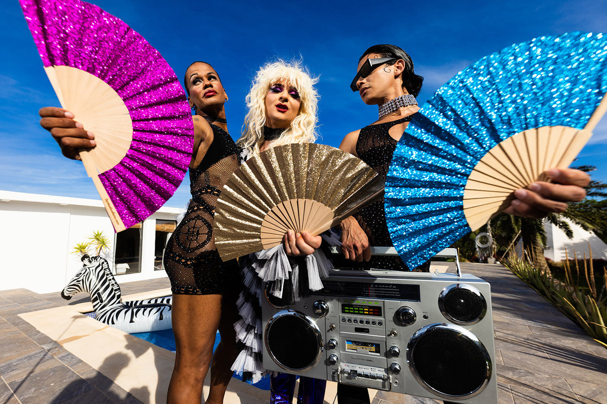 Metallic and Glitter fans - Fantastico Fans