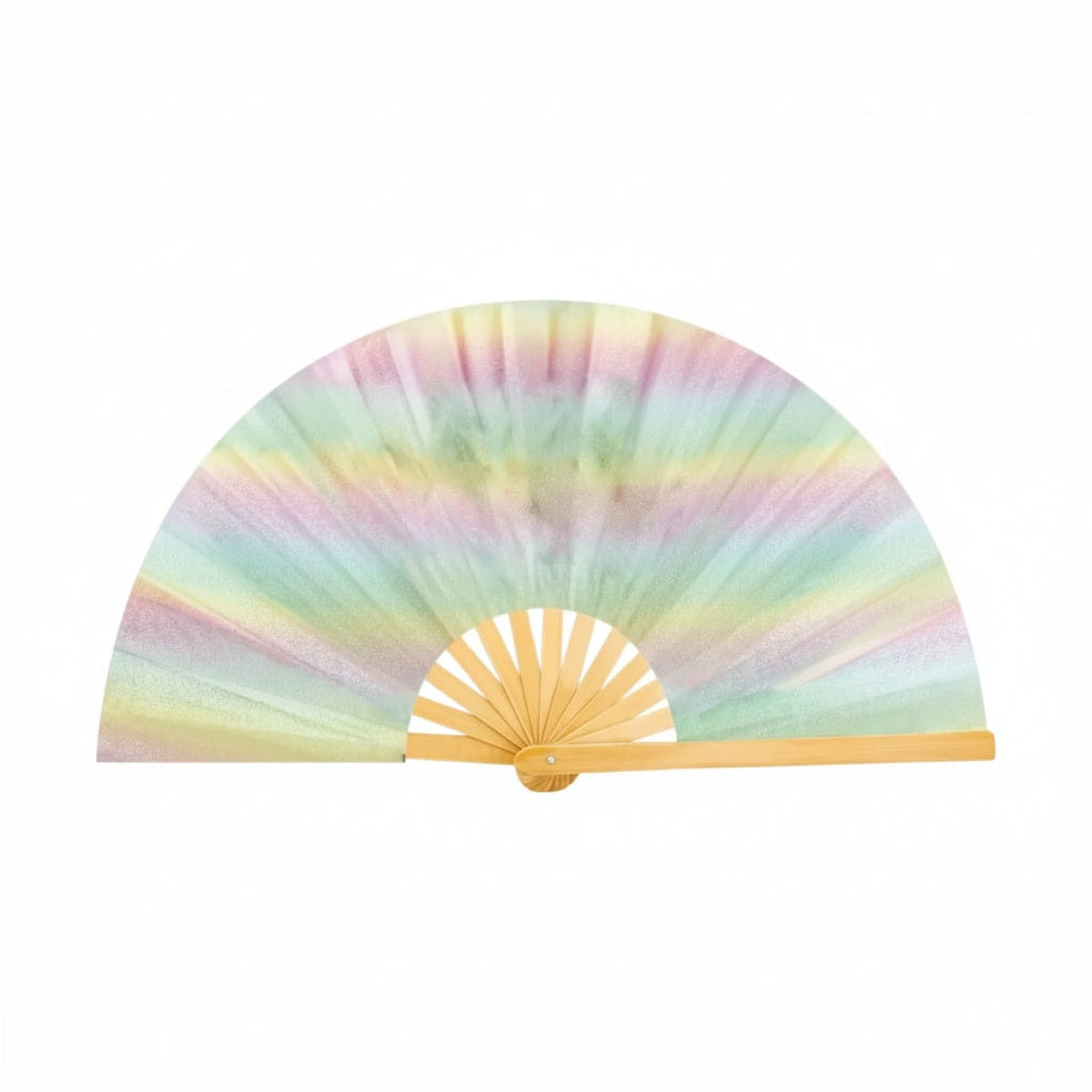 Pastel Rainbow Mega Glitter XL Fan – Fantastico Fans UK Limited